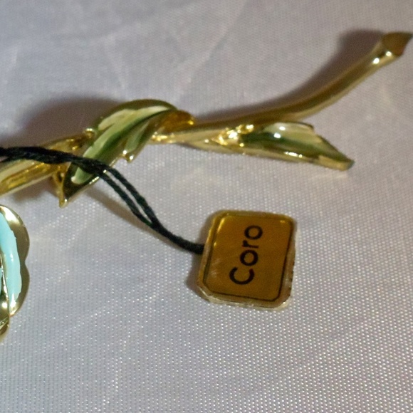Coro | Jewelry | Coro Blue Flower Brooch Nwt | Poshmark